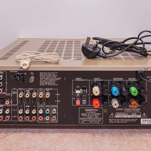 JBL Control CM42 喇叭一對, JBL Control CM Center 中置喇叭一個, ONKYO TX-SR501 6.1 ...