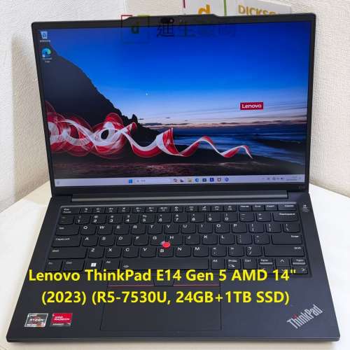 Lenovo ThinkPad E14 Gen5 14" (AMD R5-7530U/ 24GB+1TB SSD) - 二手或全新手提電腦, 電腦 - DCFever.com