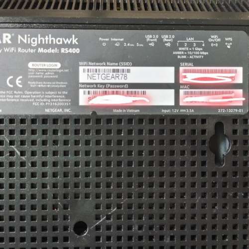 Netgear AC2300 Nighthawk RS400 (路由器 RS400) - 二手或全新網絡/WIFI, 電腦 - DCFever.com