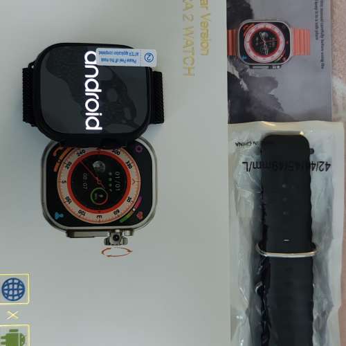 99新 dw99 兩條錶帶 旋轉鏡頭 極清晰 安卓智能插卡 可以上網智能手錶 可以下載app 如同手機一樣 超值抵玩九龍灣交收 6806 ...