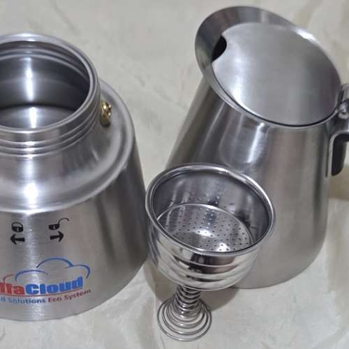 we-GENKI Lifest:)le Electric Moka Pot 230ml 電熱摩卡壺咖啡機(2/4 cup) - 二手或全新家庭 ...