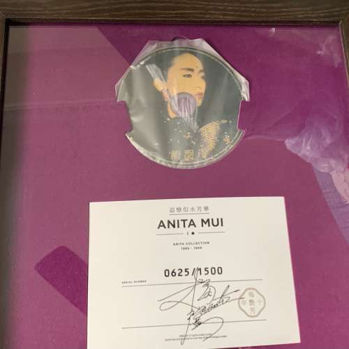 罕見梅艷芳 “Ten Years – Anita Collection 1985-1989” 珍藏木製掛牆wood Box set 24k ...