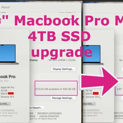 維修 m1 m2 m3 m4 Macmini MacBook iMac Mac studio SSD 升級服務 - 二手或全新手提電腦, 電腦 - DCFever.com