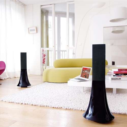 黑色 Zikmu Parrot by S+arck (Philippe Starck) 頂級無線藍芽有源兩聲喇叭連內置重低音 原價$12XXX ...