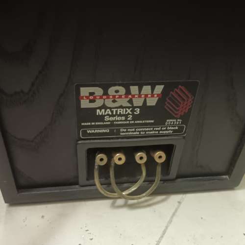 B&W Matrix 3 S2 speakers - 二手或全新揚聲器, 影音產品 - DCFever.com