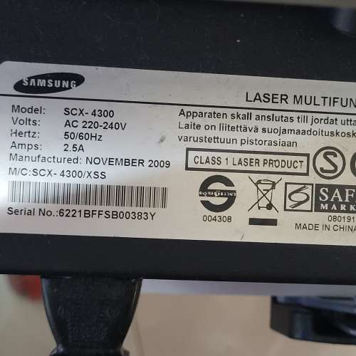 Samsung SCX-4300 黑白鐳射影印打印機 - 二手或全新打印機、掃瞄器, 電腦 - DCFever.com