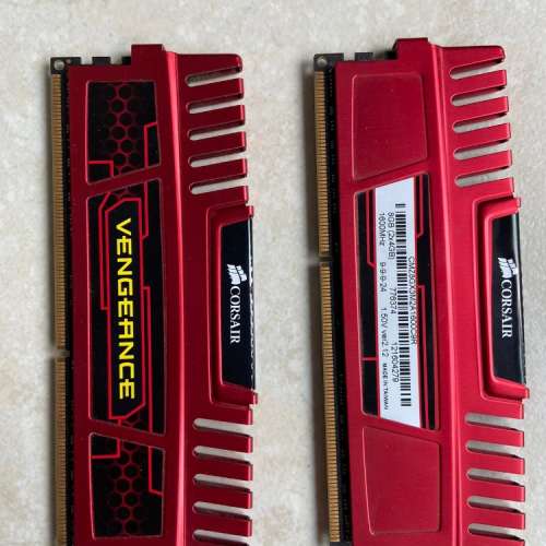 Corsair Vengeance 8GB (2 x 4GB) DDR3 RED, 可超頻 (overclock) - 二手或全新RAM ...