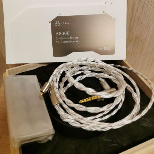 Final A8000 限量版(S/N:98)加Rolling Force Choco(4.4 versa） - 二手或全新Earphones, 影音產品 - DCFever.com
