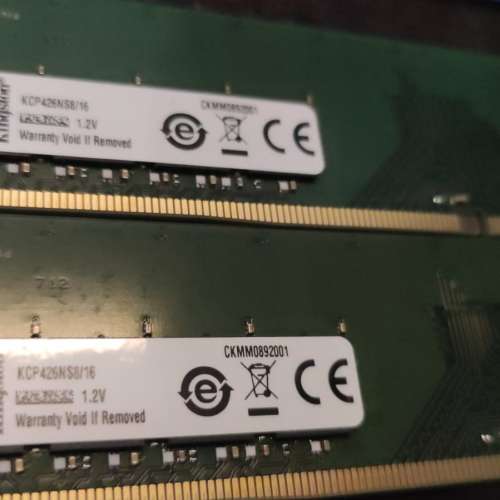 Kingston DDR4 2666 16Gx2 共32GB Desktop Ram - 二手或全新RAM 記憶體, 電腦 - DCFever.com
