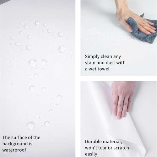 Selens PVC Background 60cm(W) x 130cm(H) Photography Backdrop, White - 二手或全新其他配件, 攝影產品 - DCFever.com