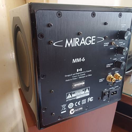 Mirage mm-6重低音subwoofer - 二手或全新揚聲器, 影音產品 - DCFever.com