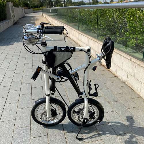 Nanoo Folding Bike white 90% new - 二手或全新單車, 單車及運動 - DCFever.com