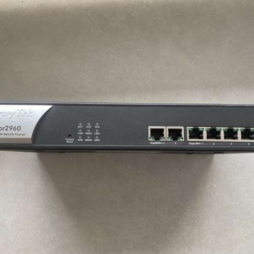 Draytek 2960 VPN dual wan router security firewall 商用路由器 防火牆 SSL VPN ...