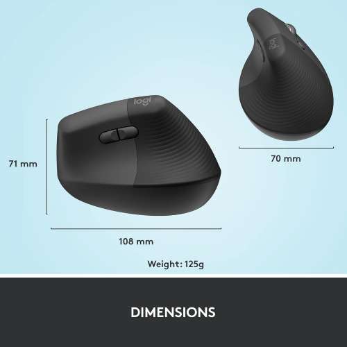 Logitech Lift Vertical Ergonomic Wireless Mouse 羅技人體工學垂直滑鼠,全新原裝水貨 - 二手或 ...